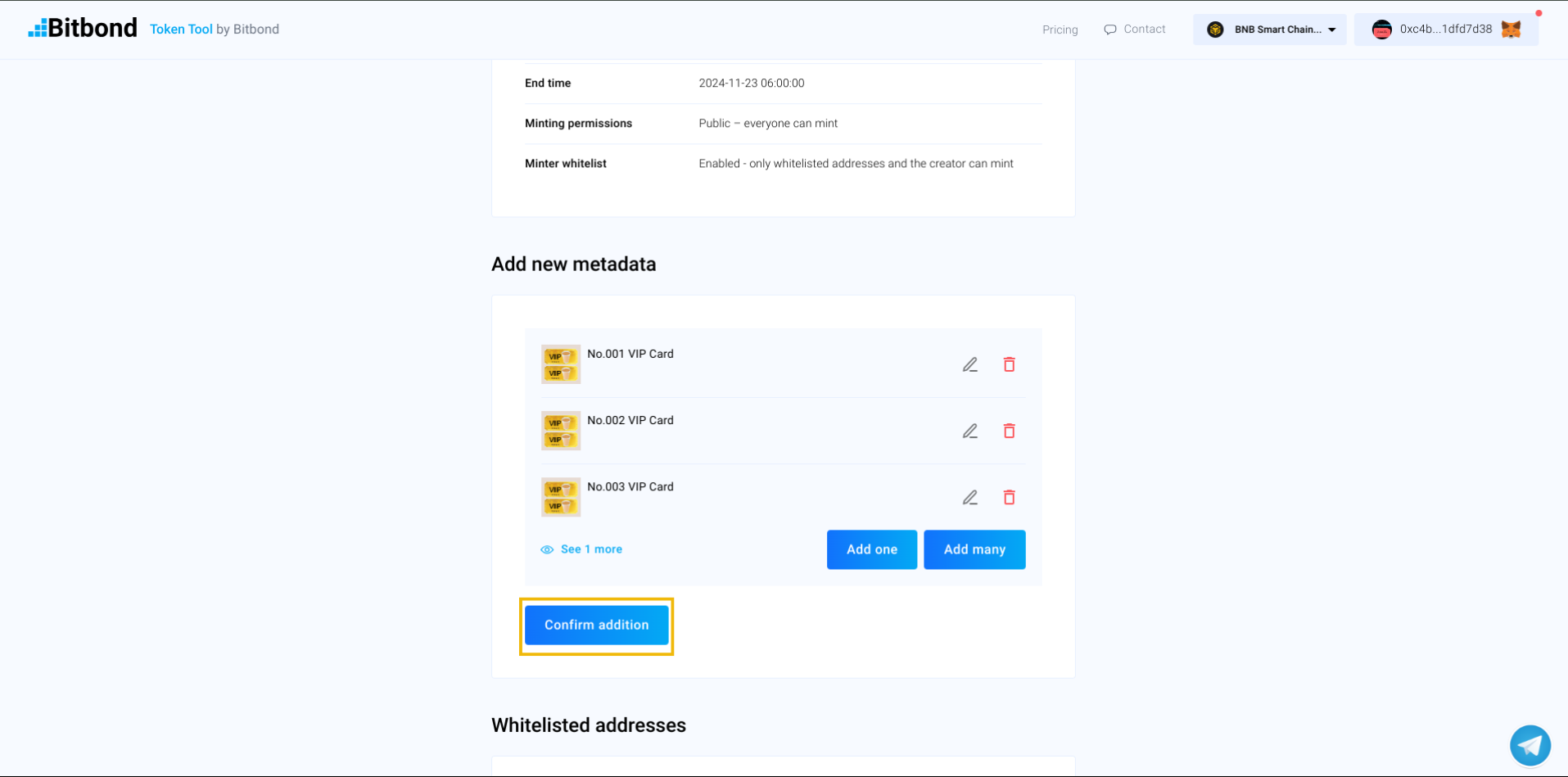 Showcase - NFT Loyalty Programs Tokenization Tutorial